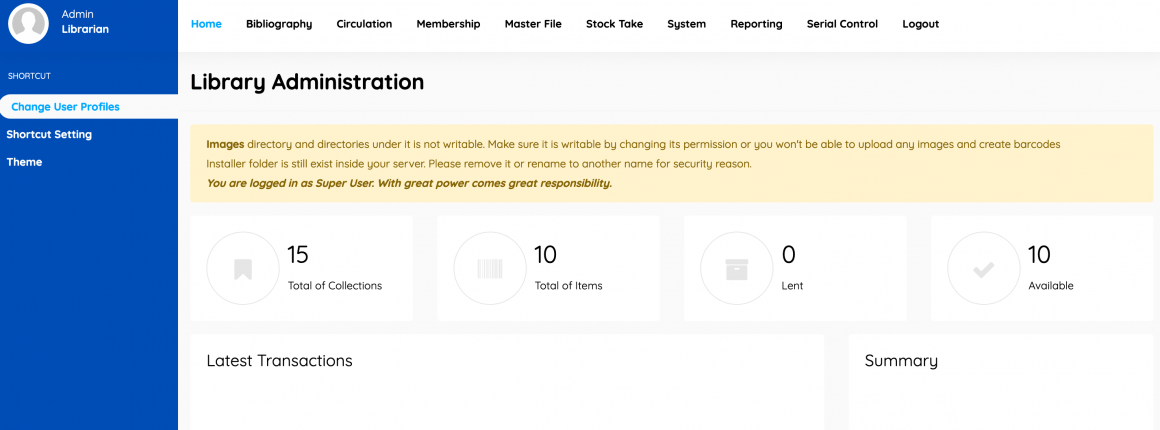 How to login backend panel of slims - Lyssa