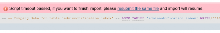 How To Fix Script Timeout Passed If You Want To Finish Import Please